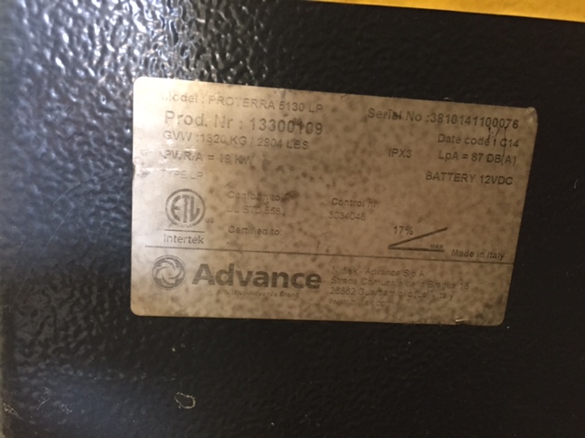 Used 2014 Nilfisk Advance Sweeper PROTERRA 5130 LPG in Florence, SC